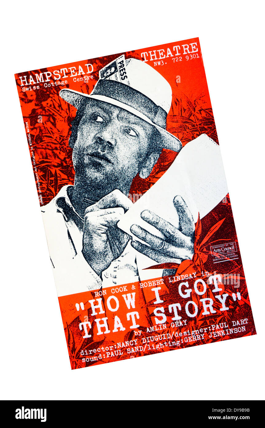 Poster for the 1981 production of How I Got That Story by Amlin Gray at ...
