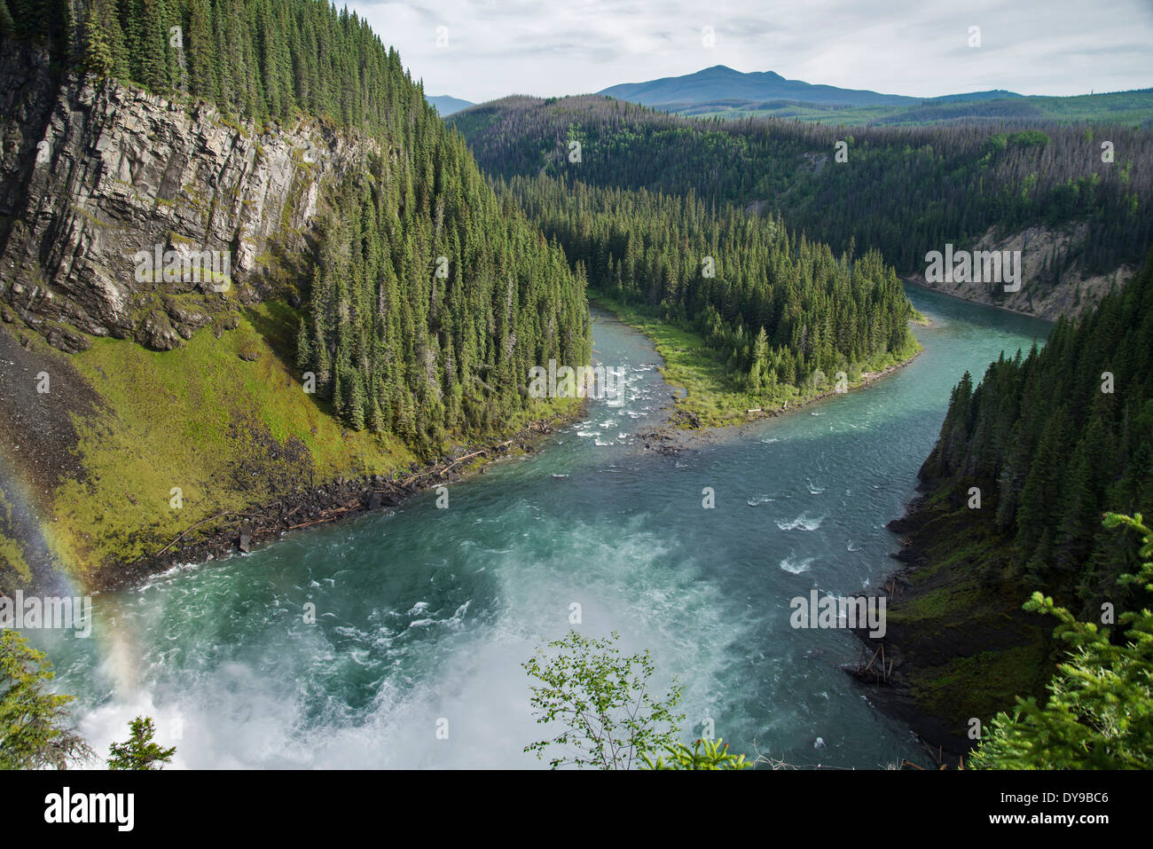 kinuseo falls, monkman, provincial park, BC, British Columbia, Canada ...