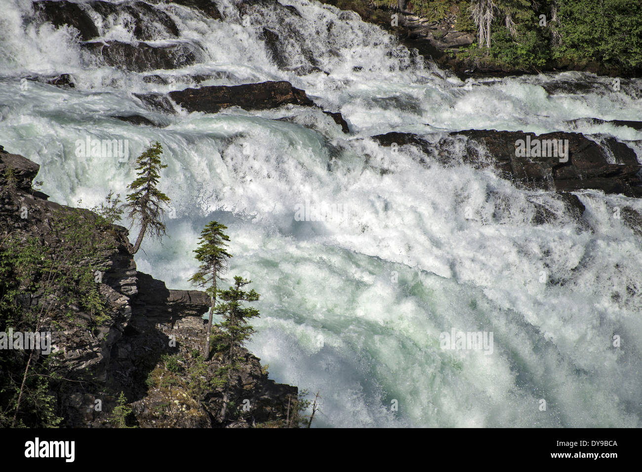 kinuseo falls, monkman, provincial park, BC, British Columbia, Canada ...