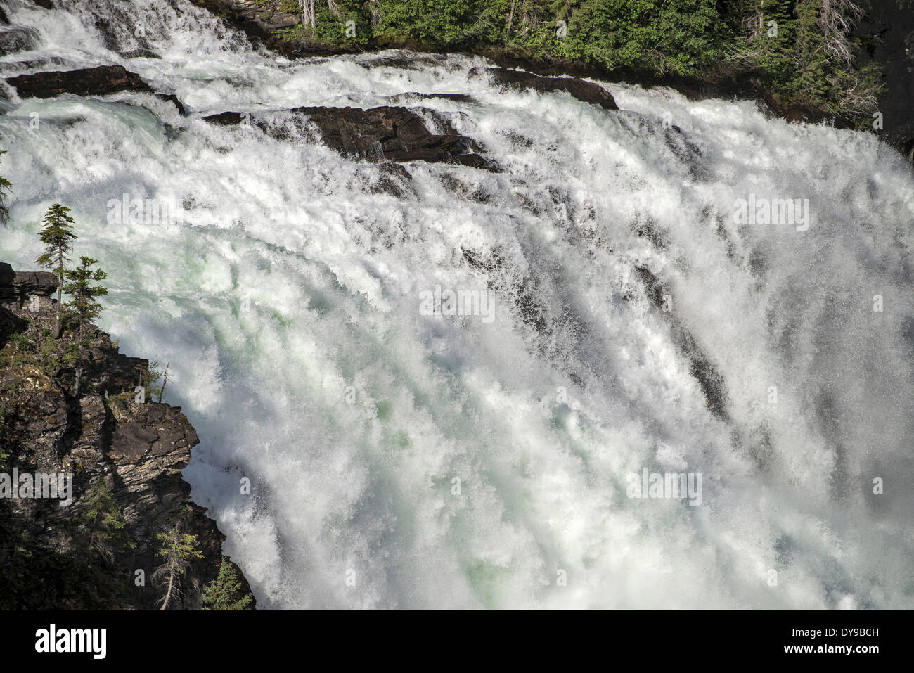 kinuseo falls, monkman, provincial park, BC, British Columbia, Canada ...