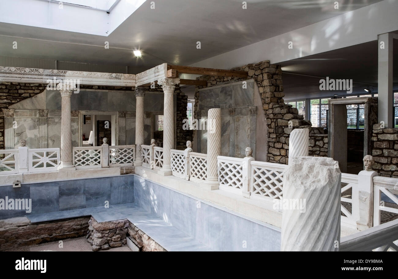 Interior view of antique Roman villa ARMIRA, suburban Roman villa ...