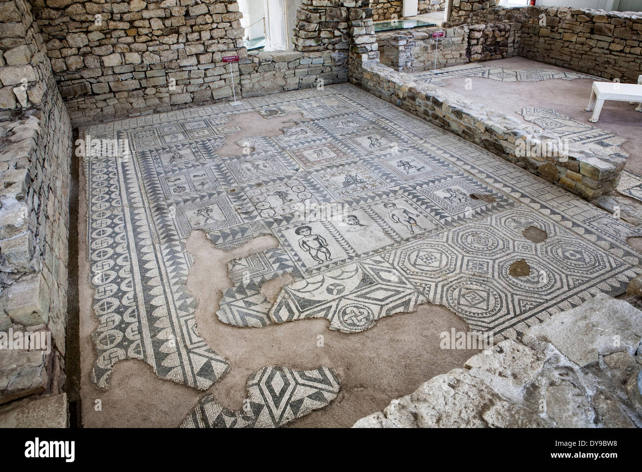 Mosaics from ancient Roman villa ARMIRA, suburban Roman villa ...
