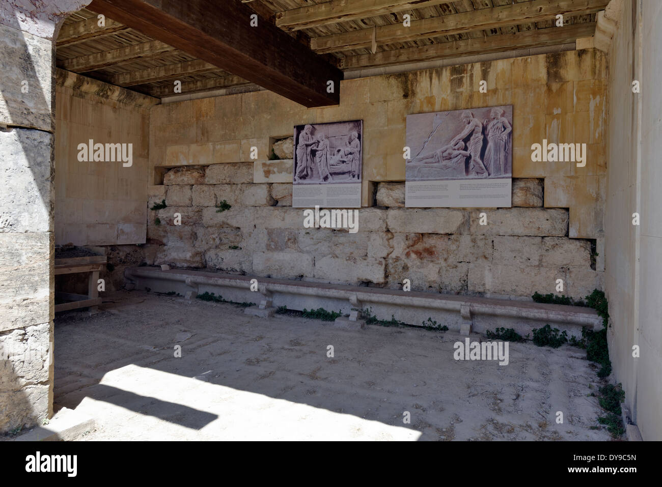 Abaton Enkoimeterion stoa west wing basement Sanctuary Asklepios ...