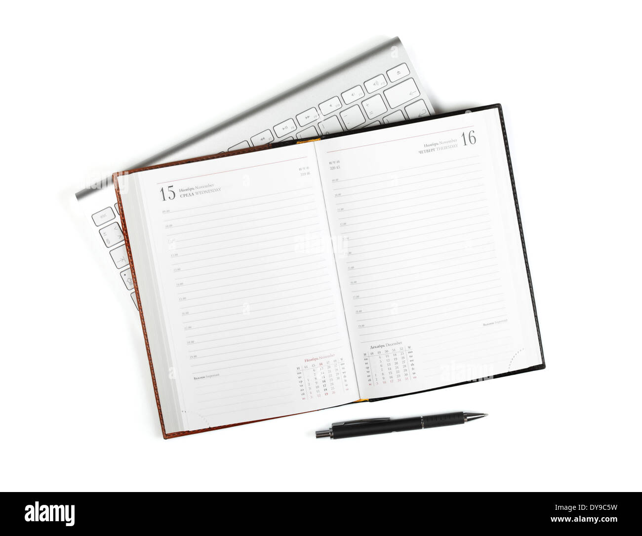 Blank notepad on desktop Cut Out Stock Images & Pictures - Alamy