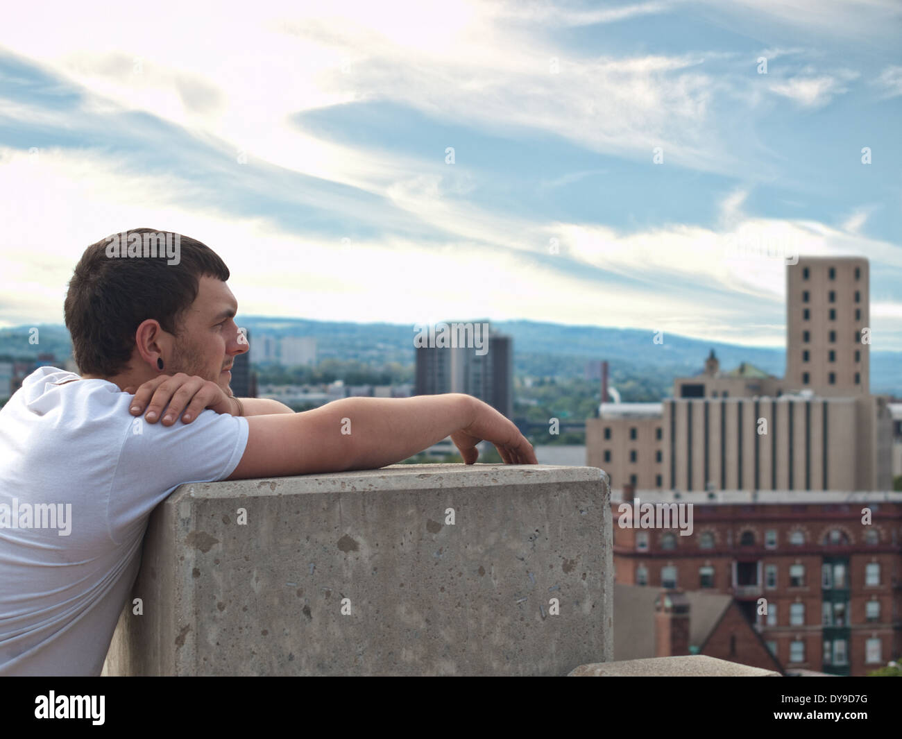 Look looking at pondering over hi-res stock photography and images - Alamy