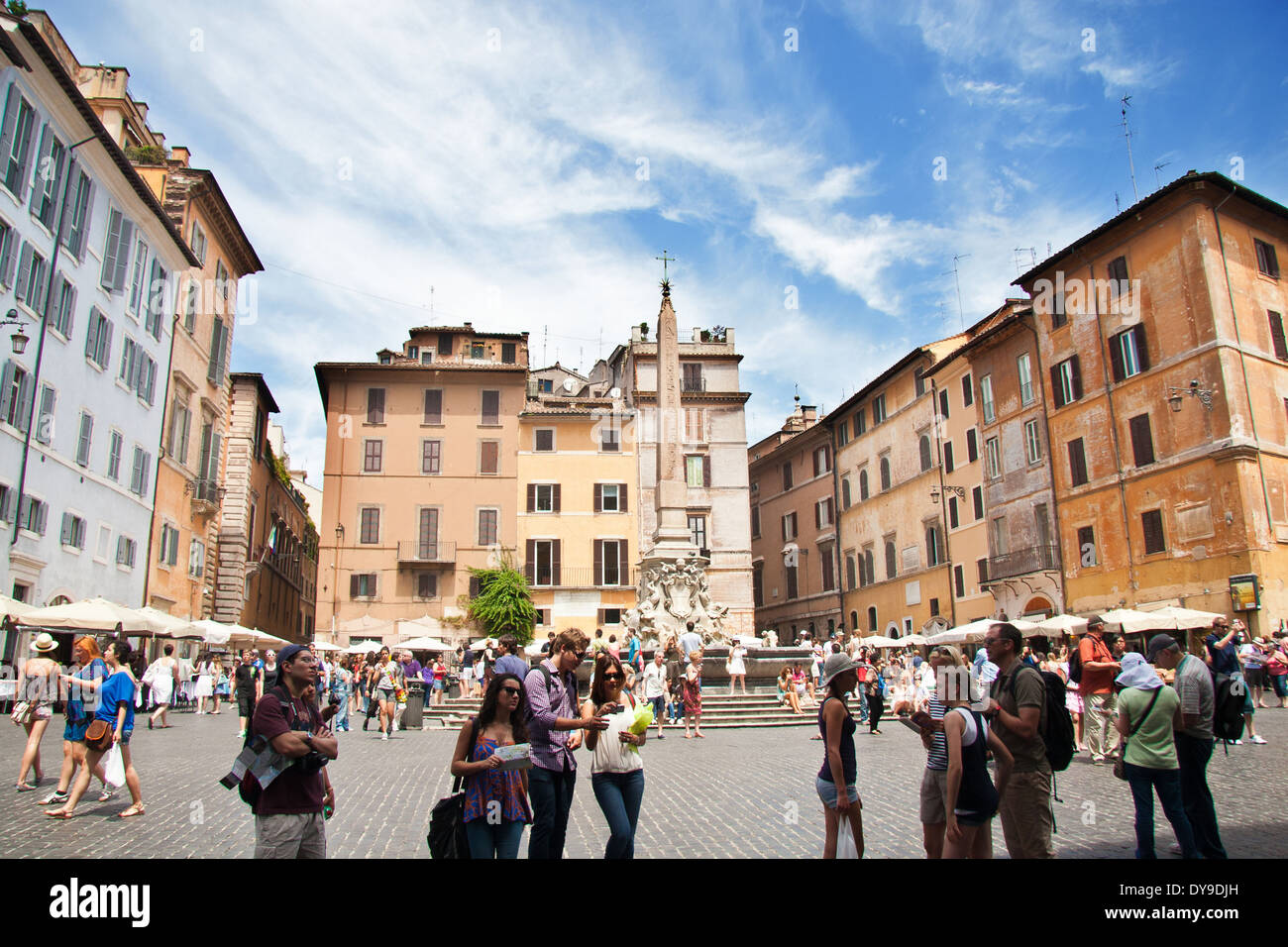 Piazza della Rotonda; Rome Stock Photo - Alamy