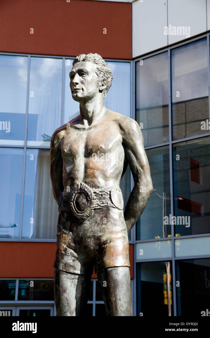 Statue of "Peerless" Jim Driscol Famous featherweight boxer from ...