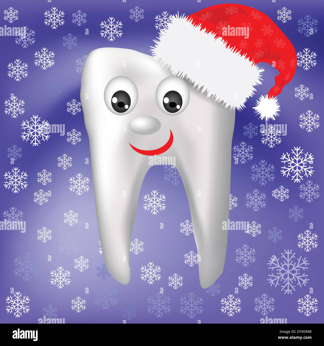 colorful illustration with winter tooth for your design Stock Photo - Alamy