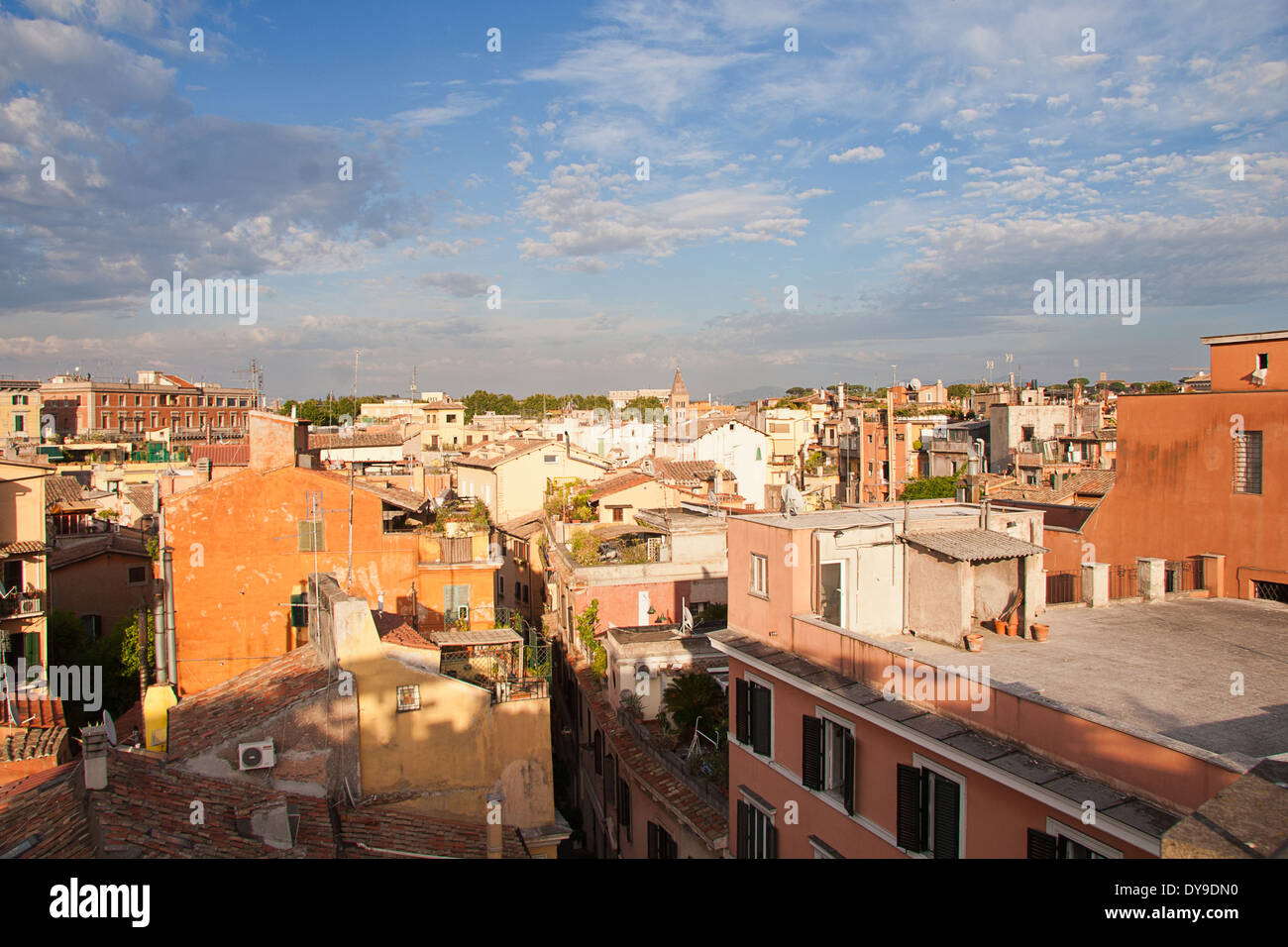 Trastevere view from a terrace; Rome Stock Photo - Alamy