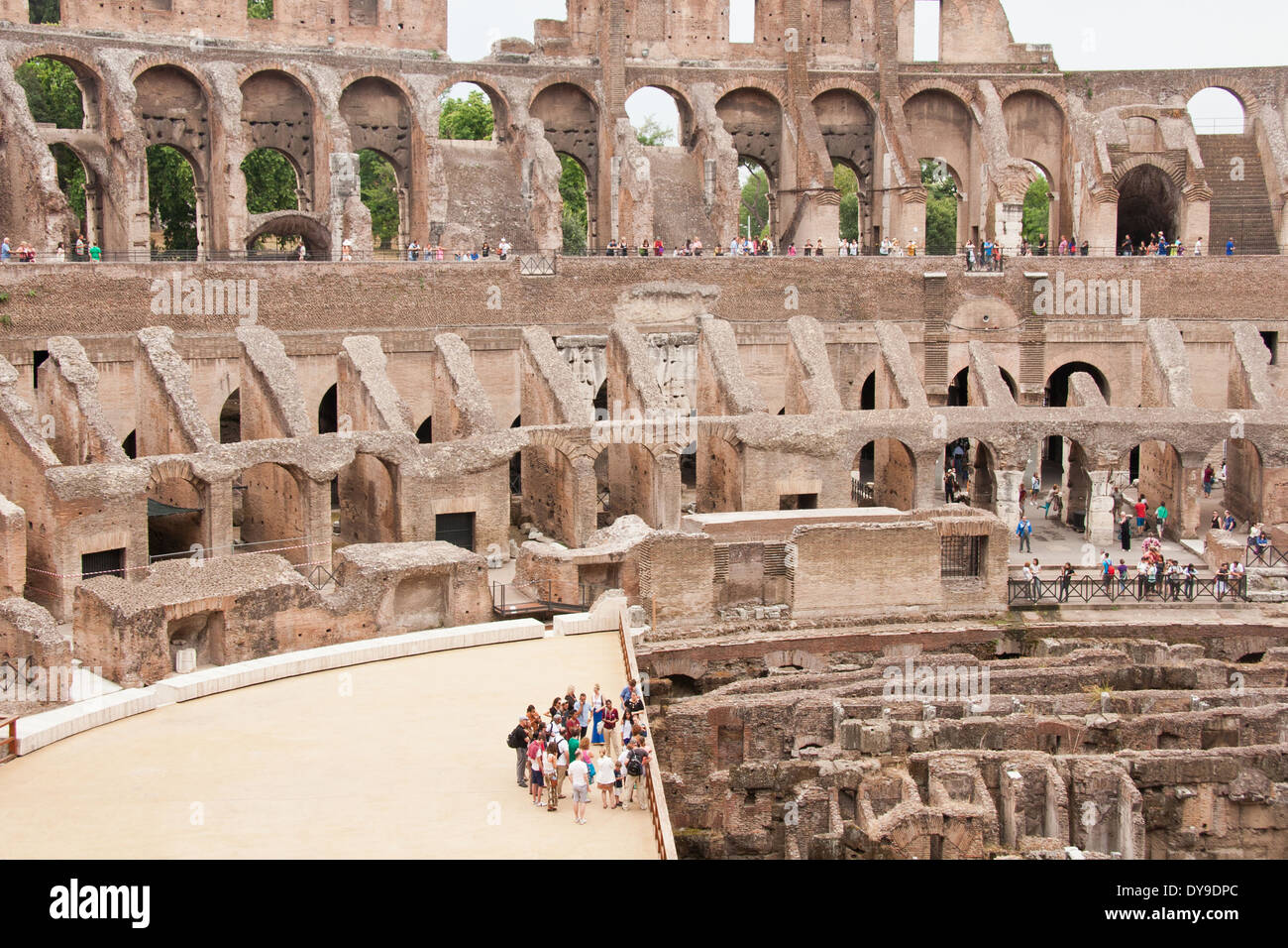 Interior of the Colosseum, Rome Stock Photo - Alamy
