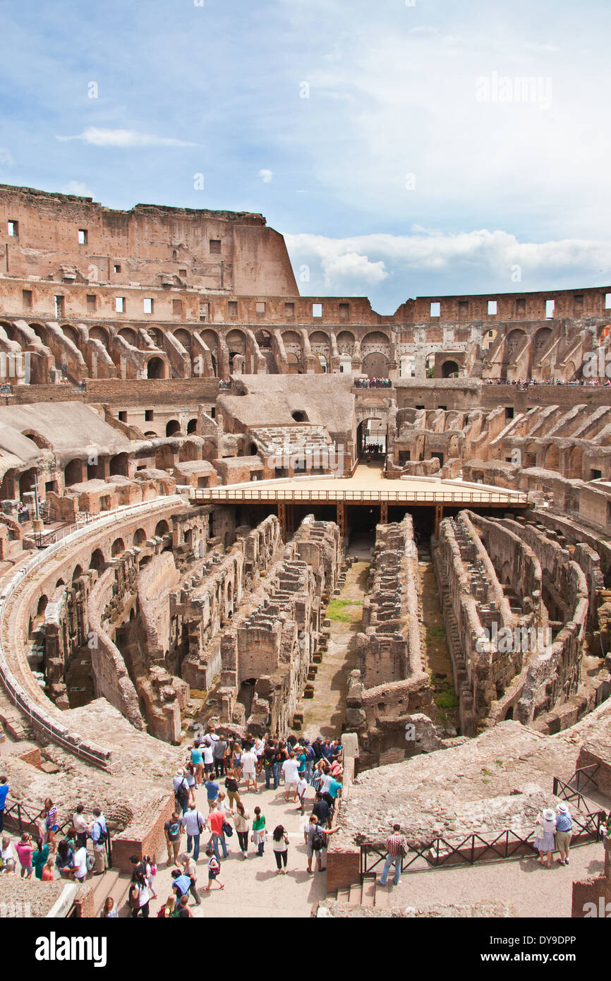 Interior of the Colosseum, Rome Stock Photo - Alamy