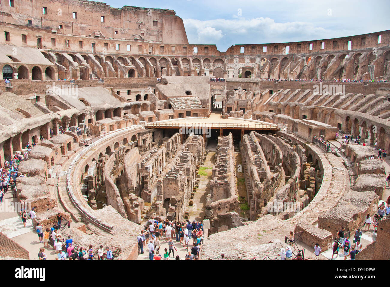 Interior of the Colosseum, Rome Stock Photo - Alamy