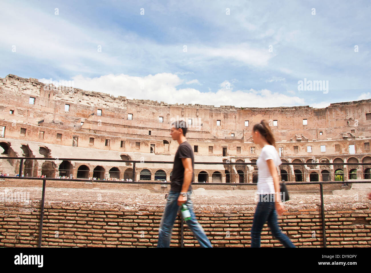 Interior of the Colosseum, Rome Stock Photo - Alamy