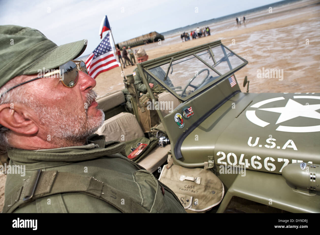military fan and historical vehicle Stock Photo - Alamy