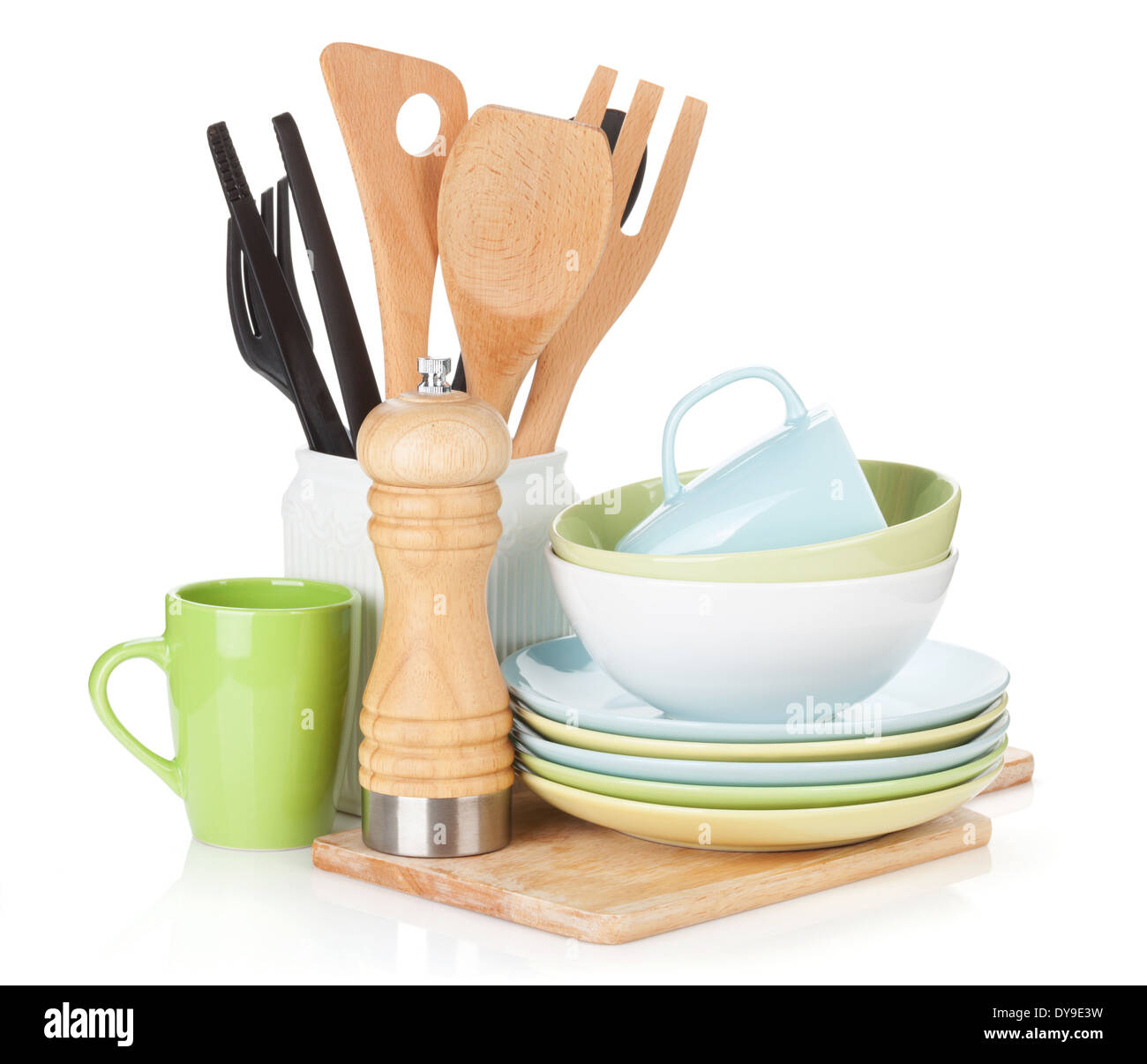 Cooking equipment. Isolated on white background Stock Photo - Alamy