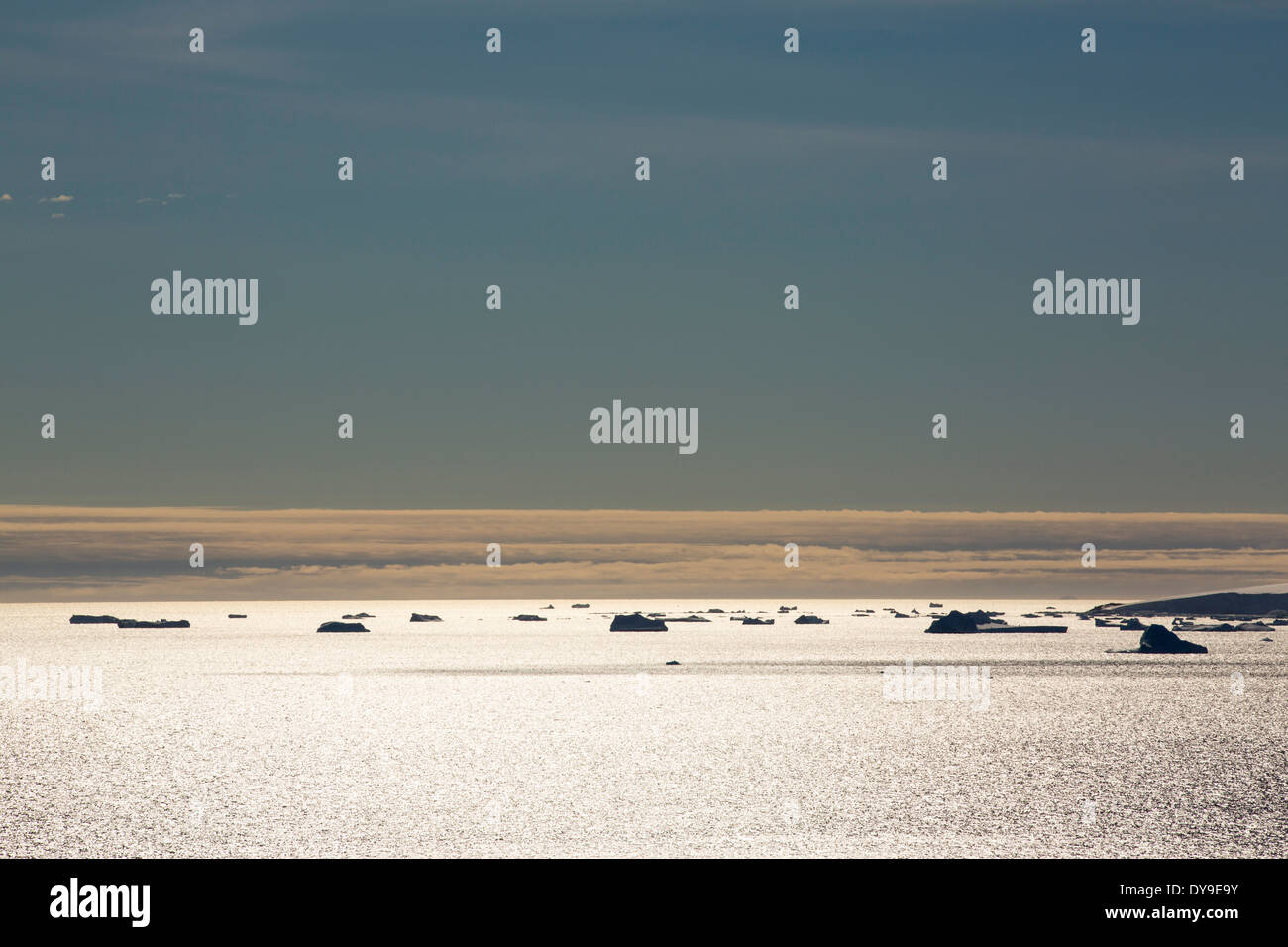 Icebergs in Suspiros Bay off Joinville Island just off the Antarctic ...