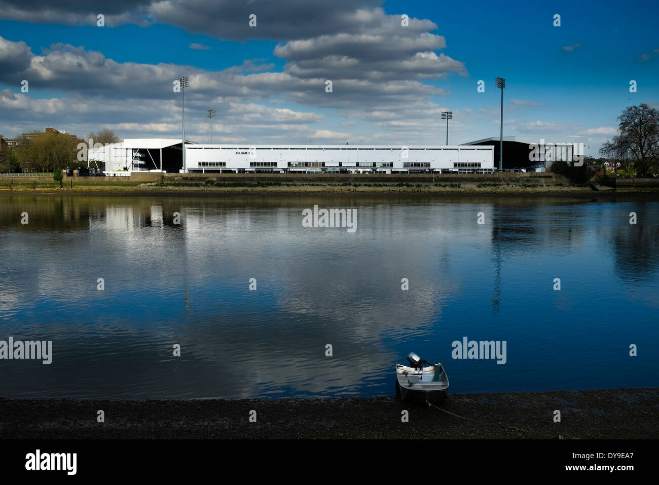 Craven Cottage seen from the River Thames Stock Photo - Alamy