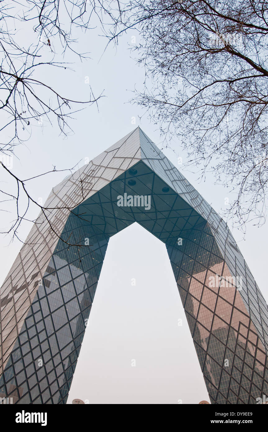 China Central Television (CCTV) Headquarters modern building on East ...