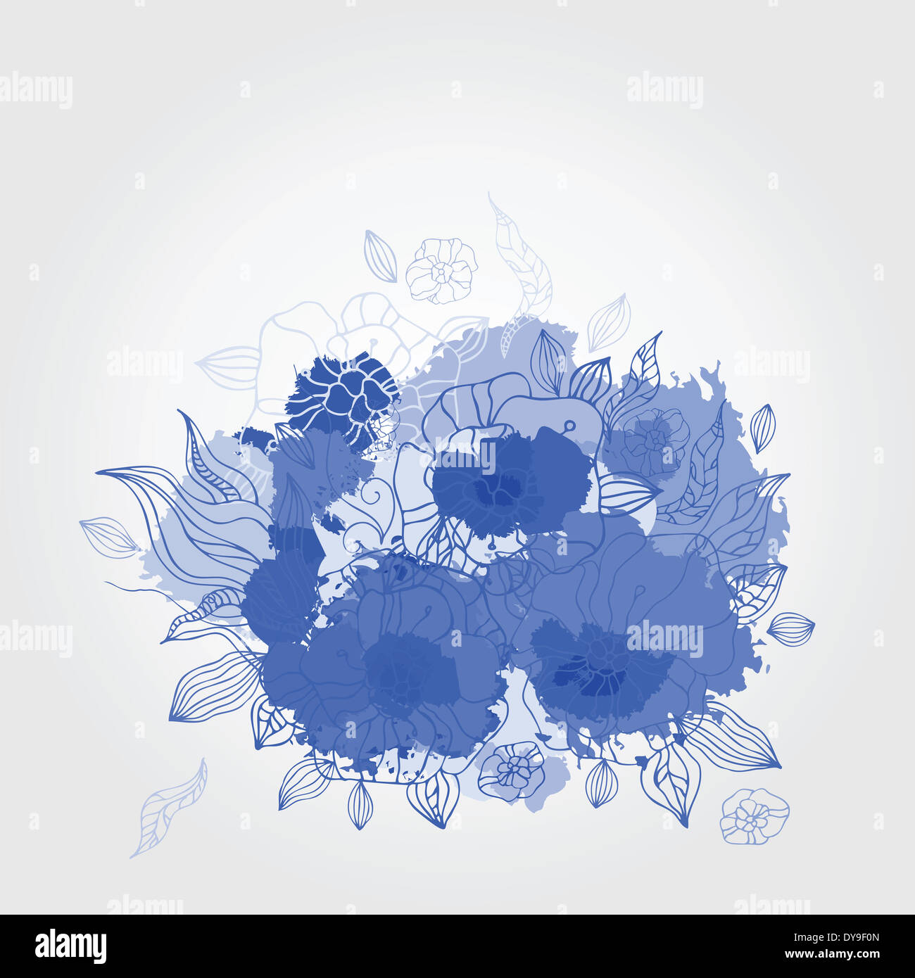 Decorative floral background Stock Photo - Alamy