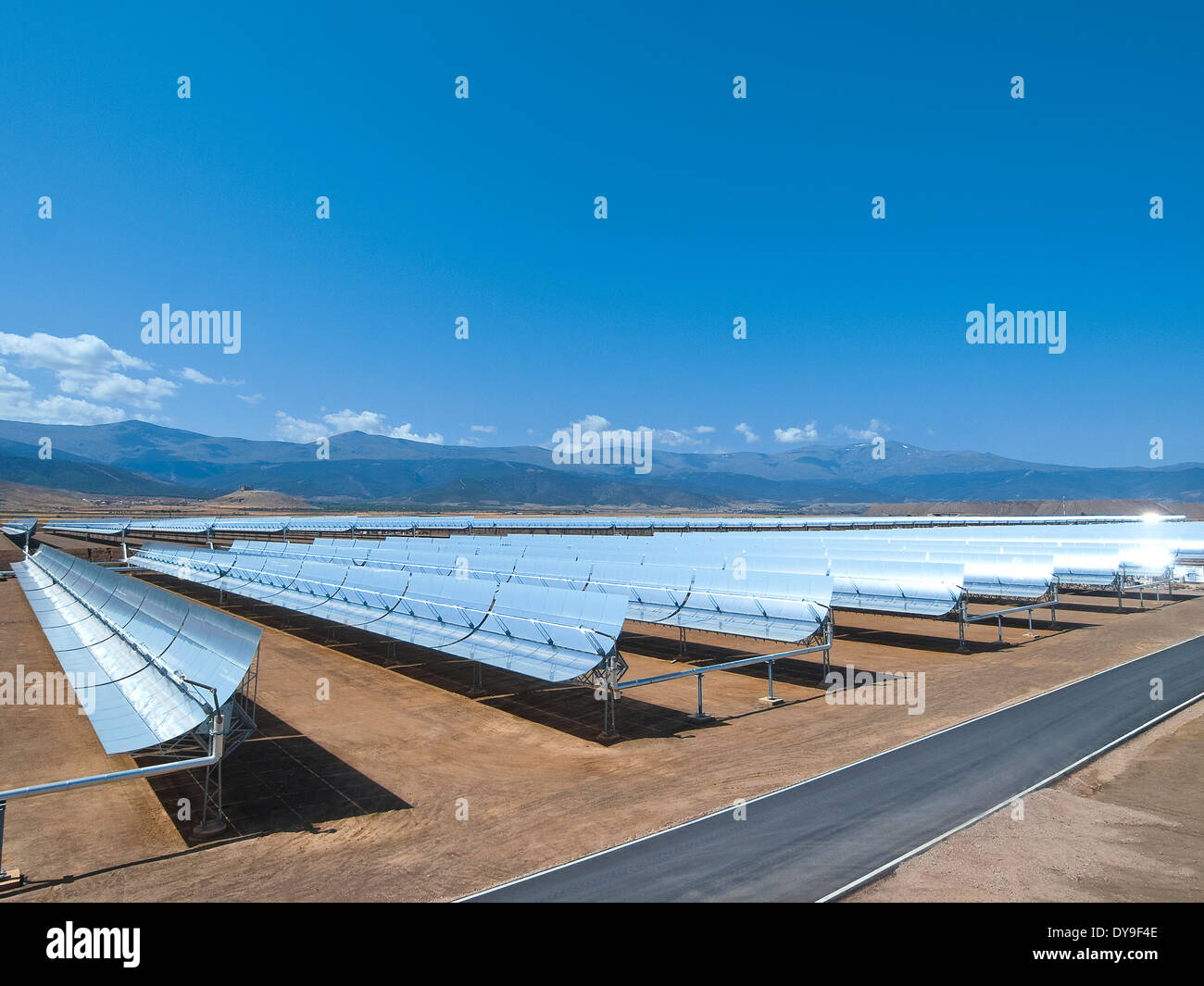 Solar thermal power plant Andasol 1, Spain Stock Photo - Alamy