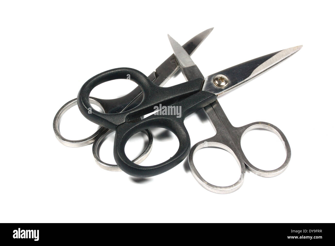 Three pairs of scissors hi-res stock photography and images - Alamy