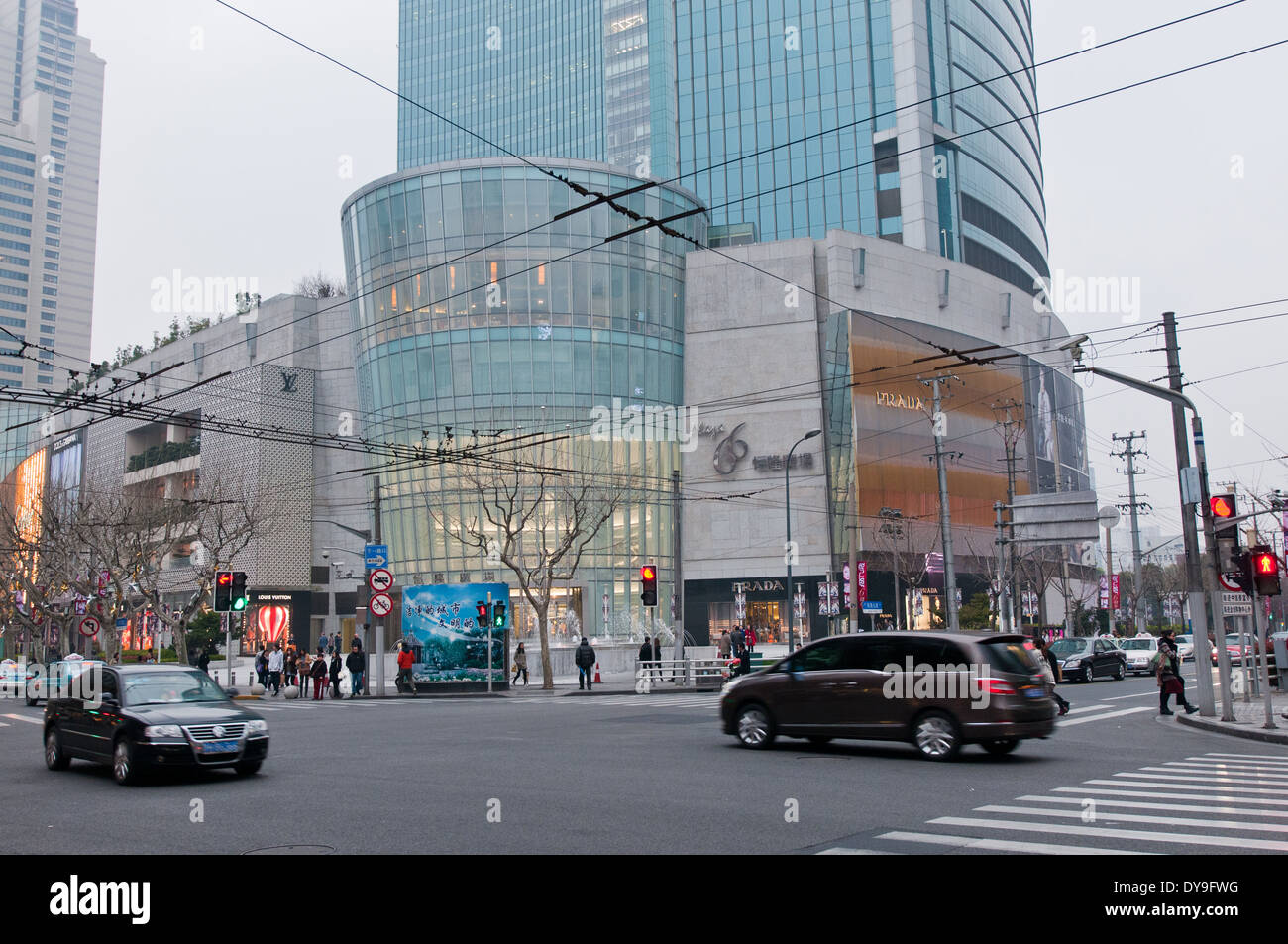 Plaza 66 and Tower 2 commercial and office complex at West Nanjing Road ...