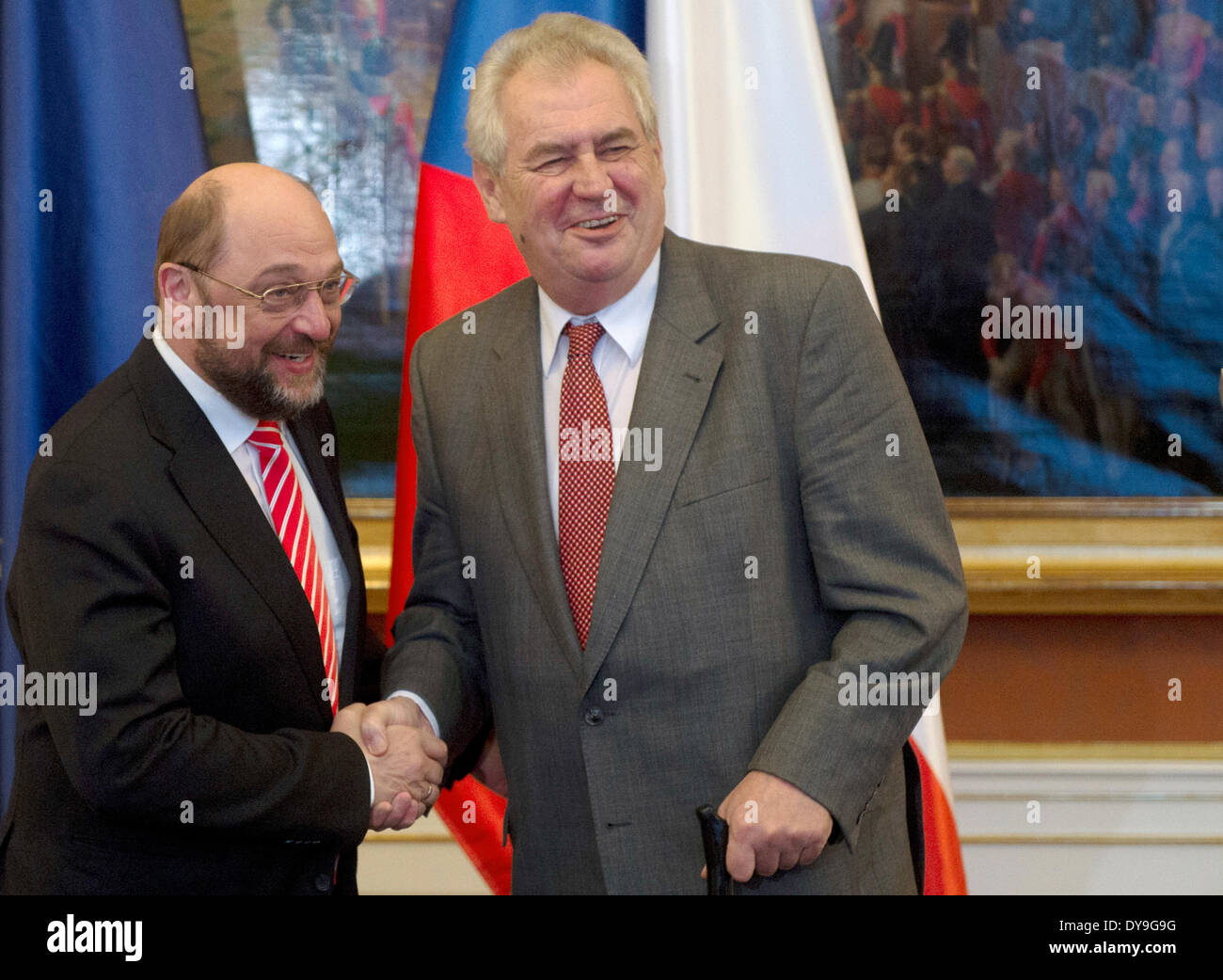 Czech president milos zeman right hi-res stock photography and images ...