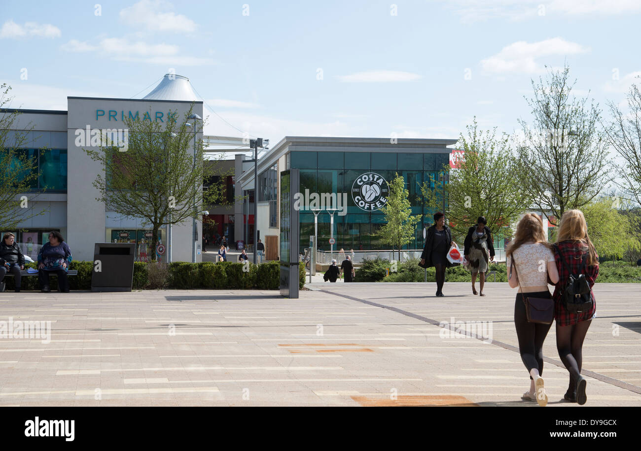 Corby Northamptonshire UK Willow Place shopping centre Stock Photo - Alamy