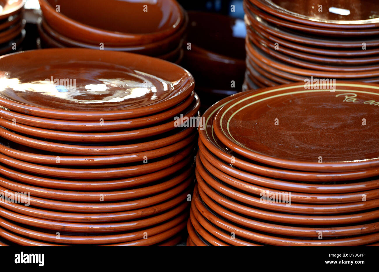 Typical clay pieces made in Majorca Stock Photo - Alamy