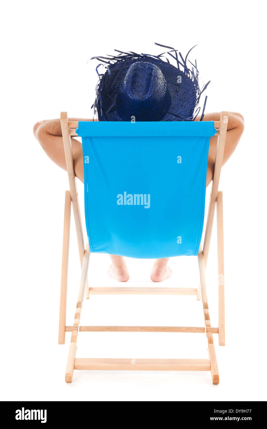 Man sunbathing Cut Out Stock Images & Pictures - Alamy