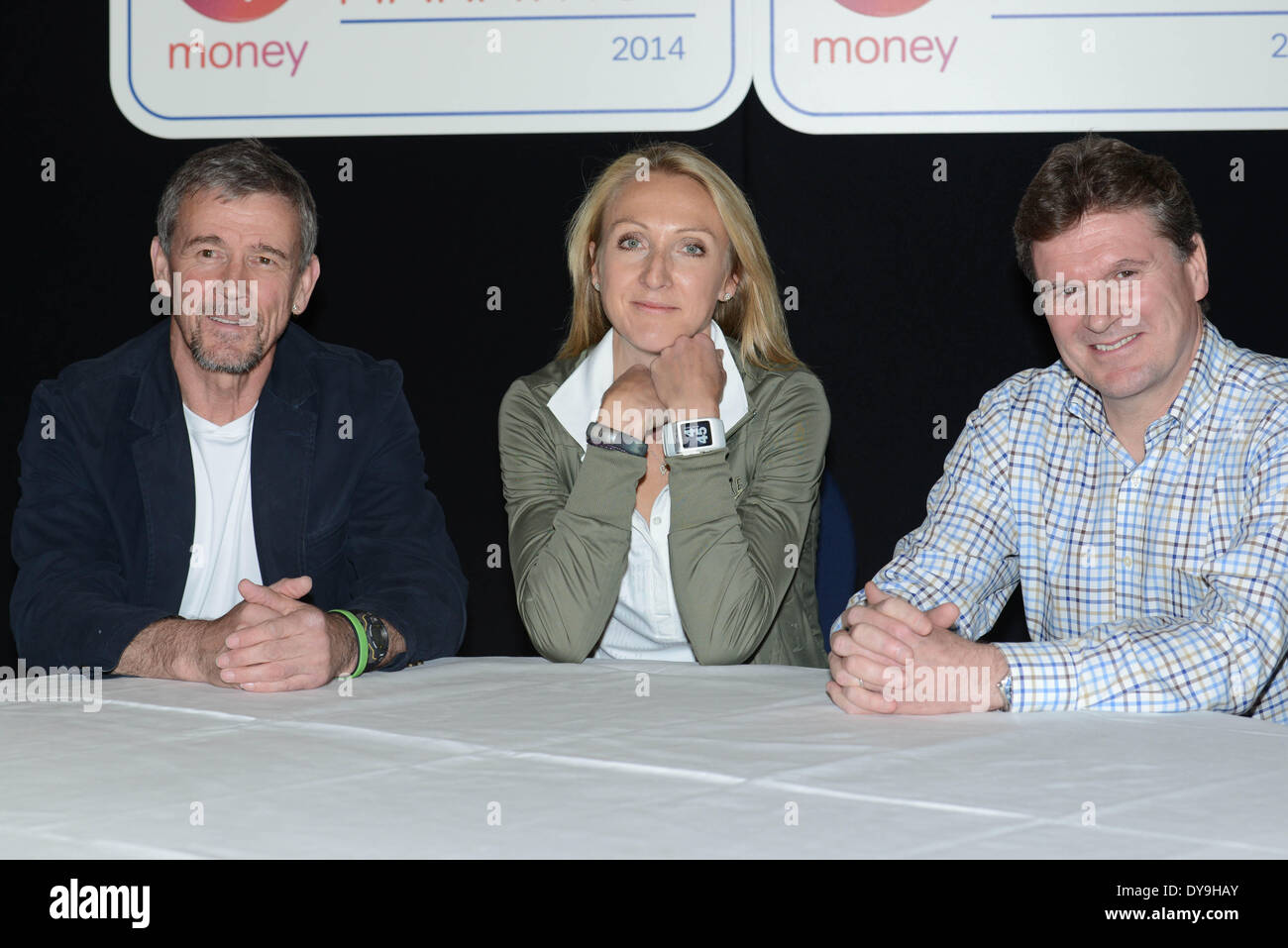 London England, 10th April 14 :Steve Jones, Paula Radcliffe and Eamonn ...