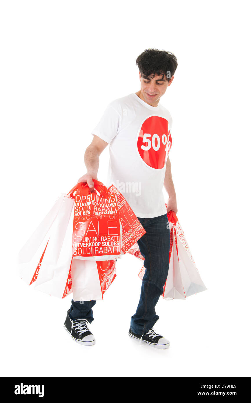 Man selling bags hi-res stock photography and images - Alamy