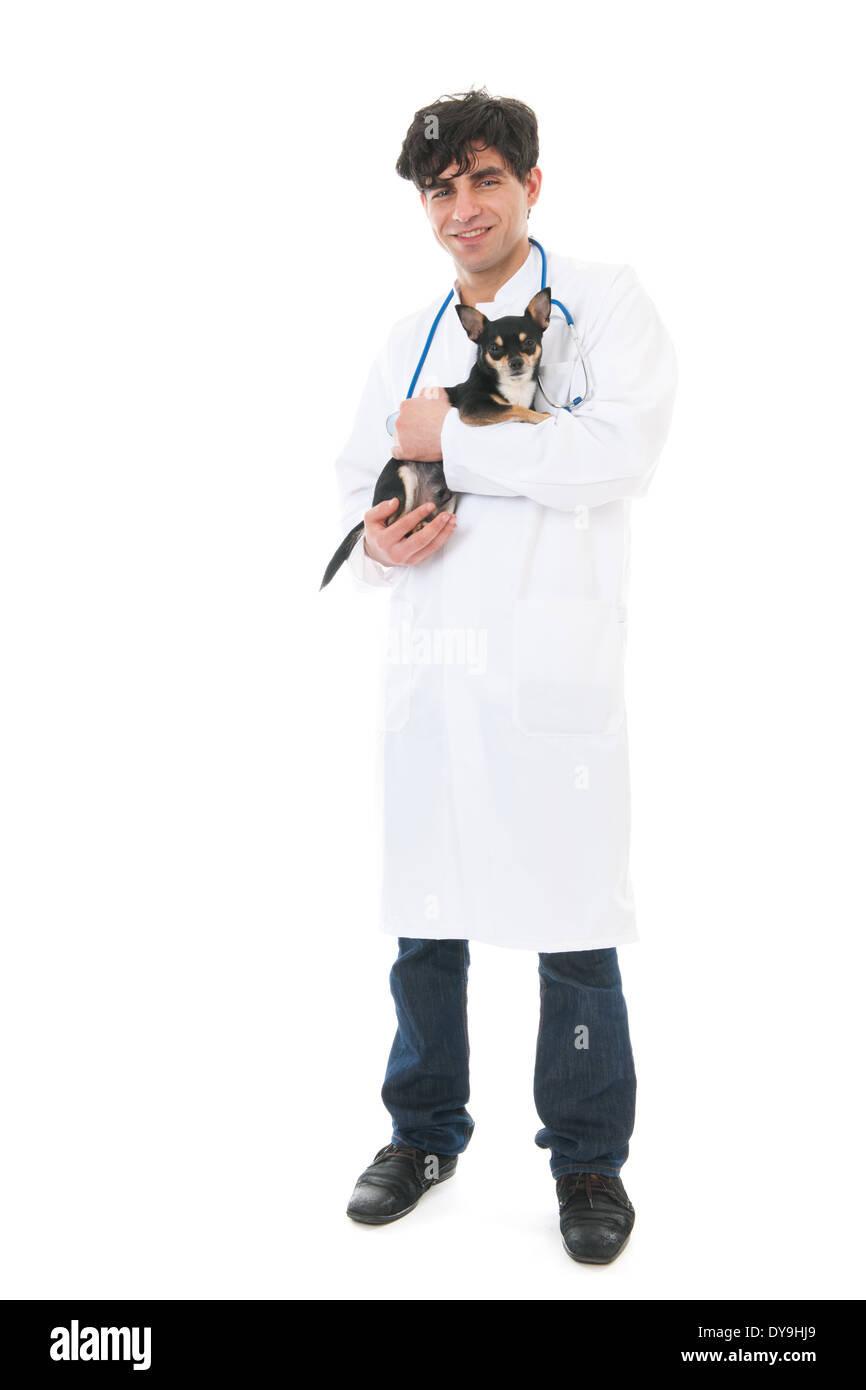 Vet carrying dog hi-res stock photography and images - Alamy