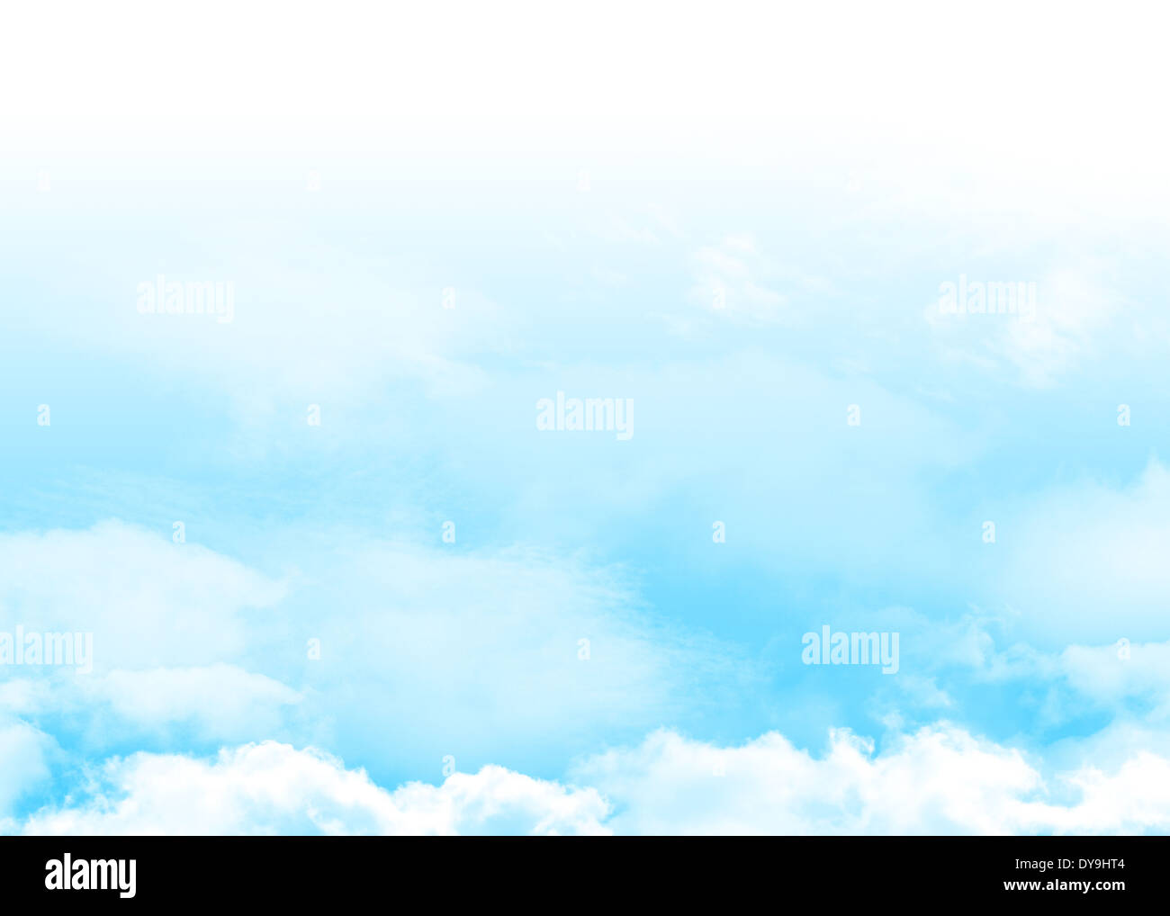 Blue sky and clouds abstract illustration Stock Photo - Alamy