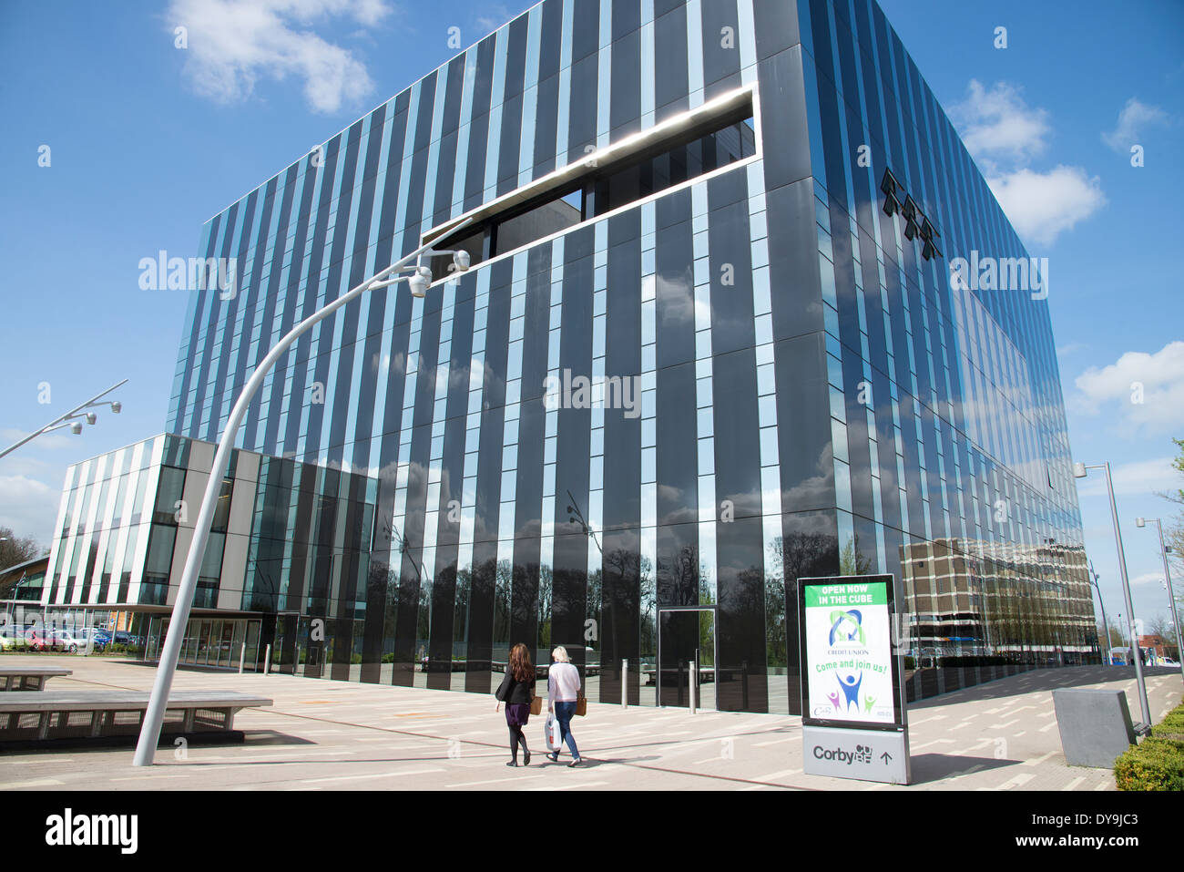 The Corby town Cube in Northamptonshire England UK A theatre, library ...