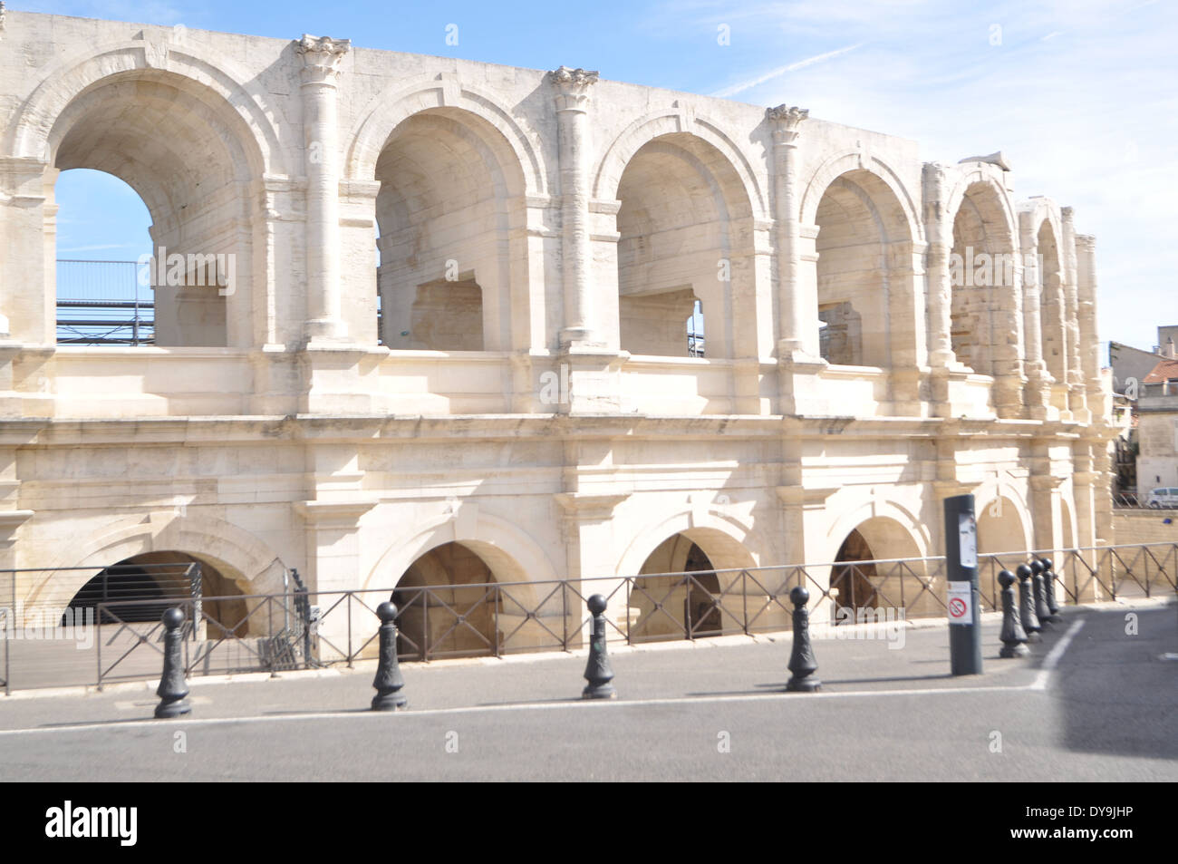 The spruced-up stone-blasted arches of the Roman Amphitheatre in Arles France Stock Photo - Alamy