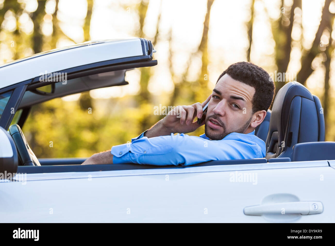 Black man making phone call hi-res stock photography and images - Alamy