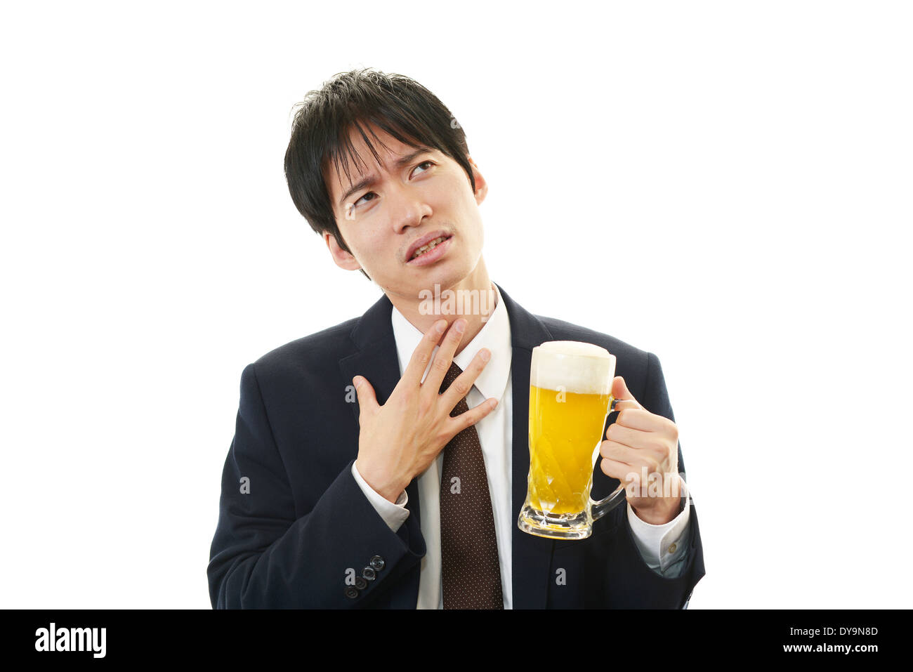 Portrait of a drunken man Stock Photo - Alamy