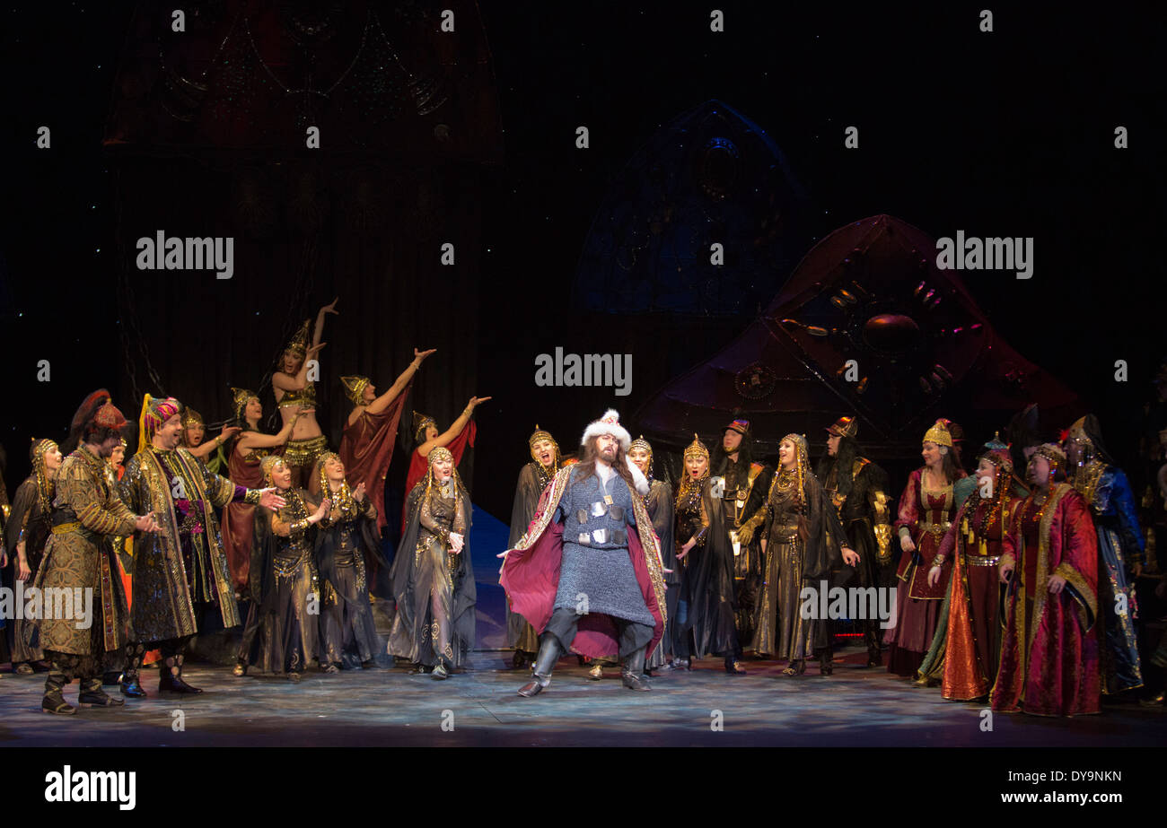 Alexander Borodin's opera "Prince Igor" at the London Coliseum Stock ...