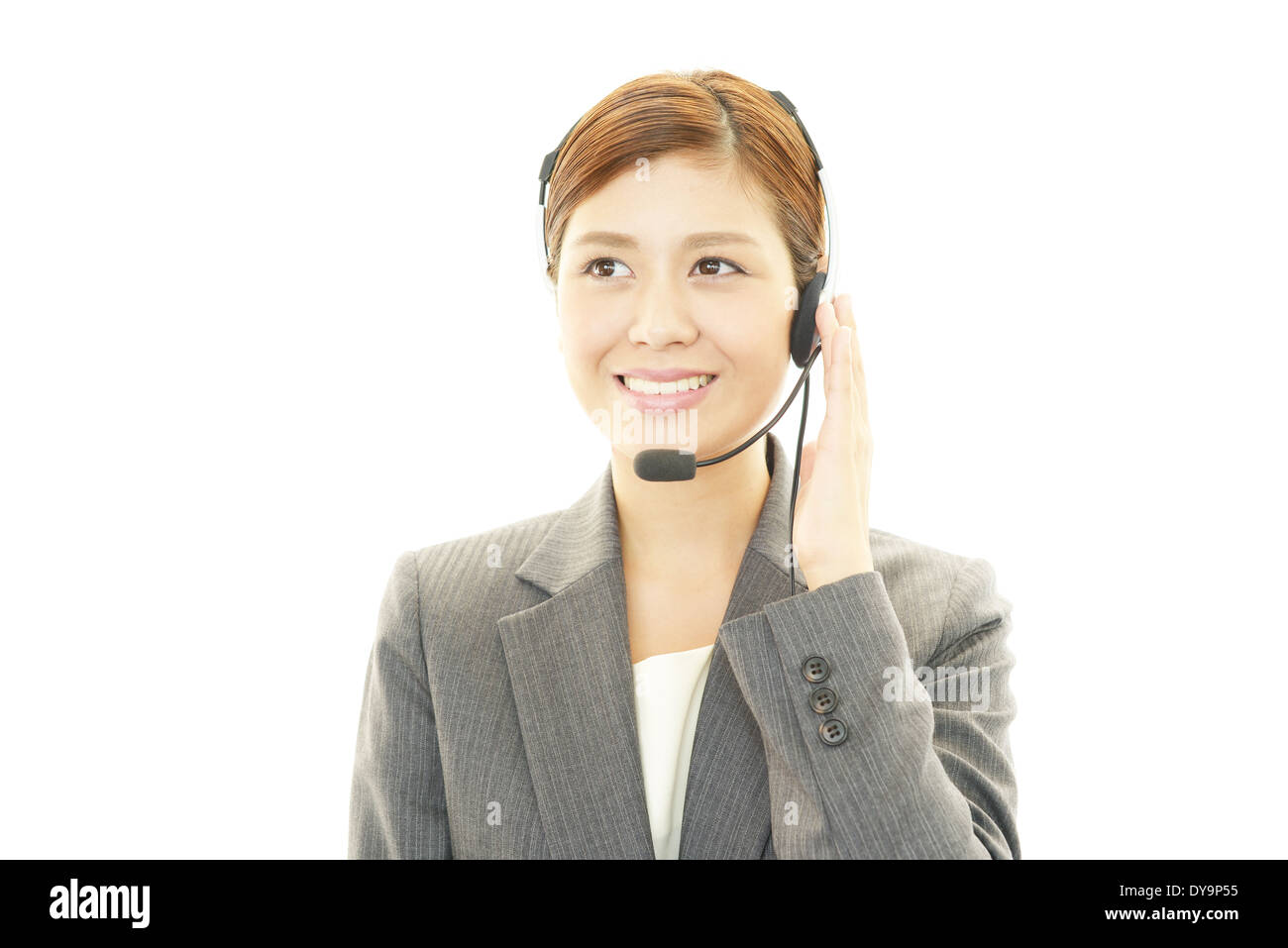 Customer services operator Stock Photo - Alamy