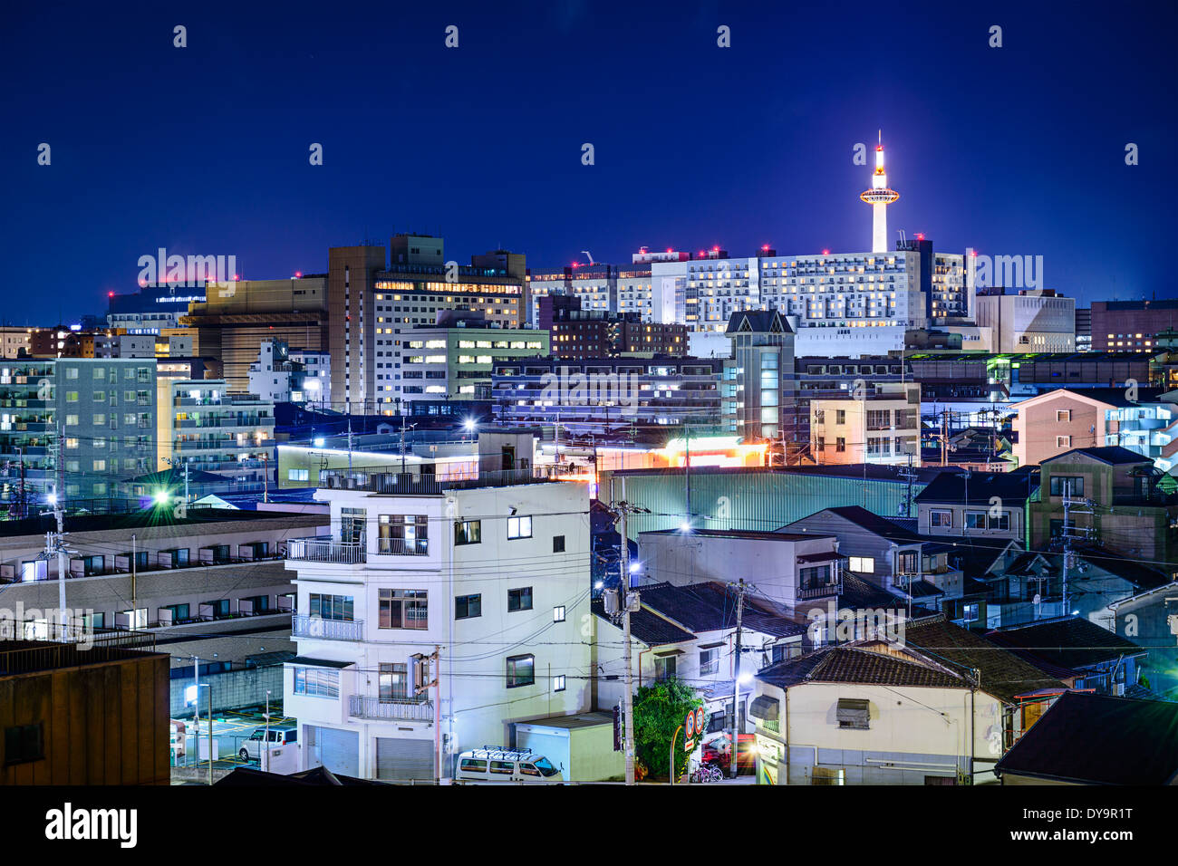 Japan kyoto station night view hi-res stock photography and images - Alamy