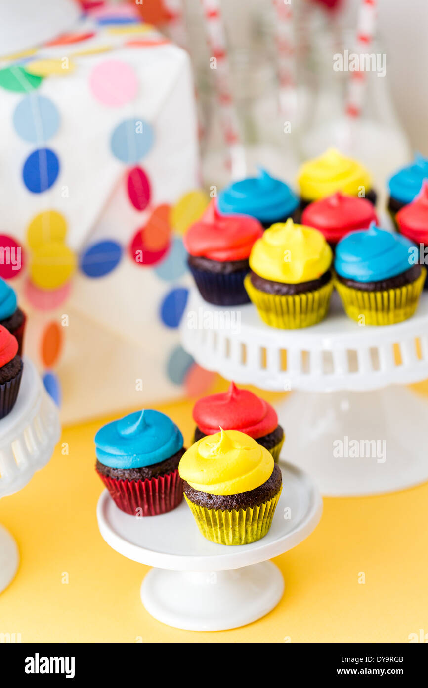 Colorful sweets for kids birthday party celebration Stock Photo - Alamy