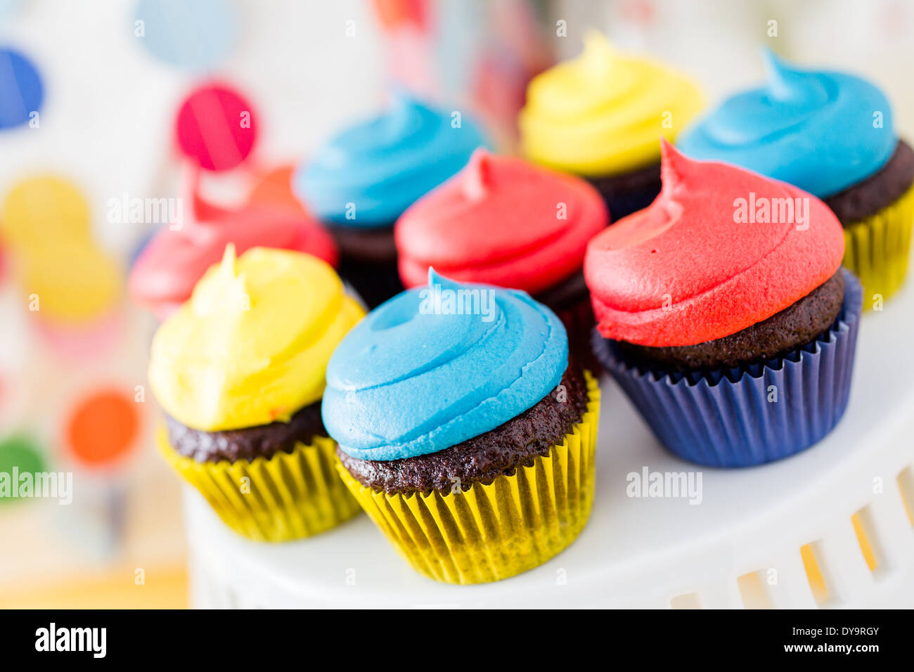 Colorful sweets for kids birthday party celebration Stock Photo - Alamy