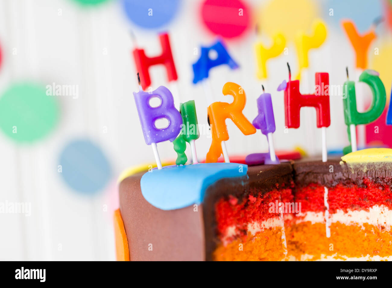 Colorful sweets for kids birthday party celebration Stock Photo - Alamy