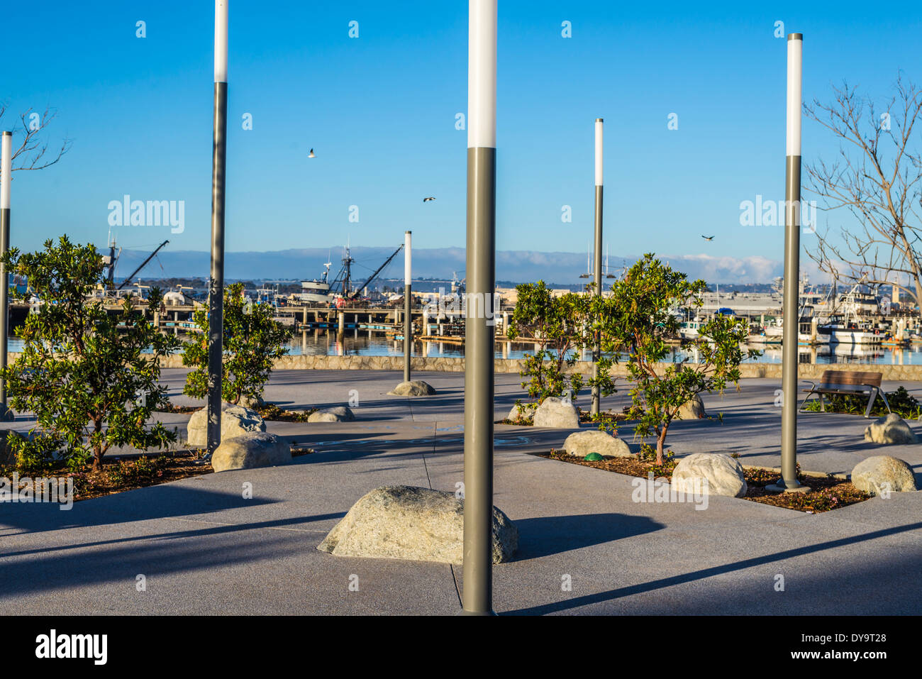 Ruocco Park along San Diego Harbor. San Diego, California, United ...
