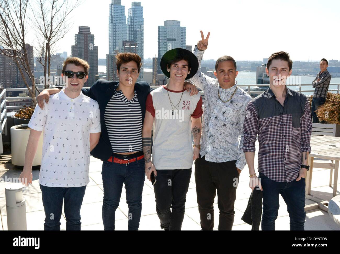 New York, NY, USA. 10th Apr, 2014. Colton Rudloff, Eric Secharia ...