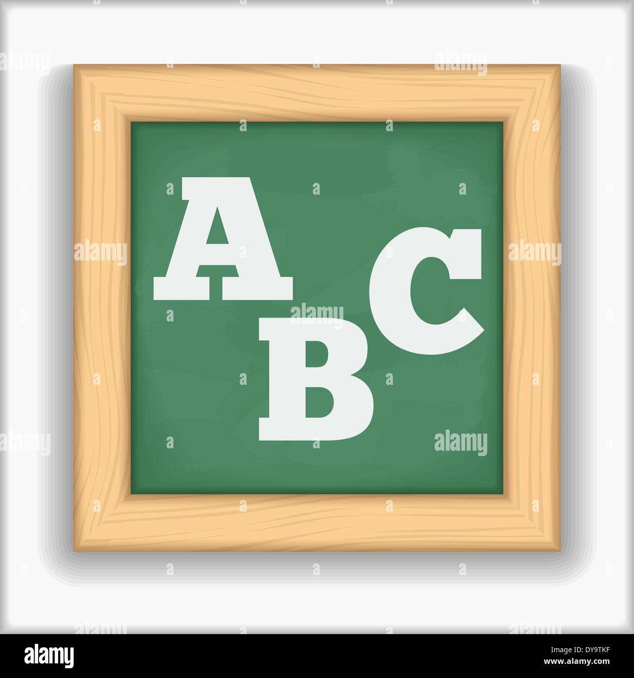 ABC Letters on blackboard Stock Photo - Alamy