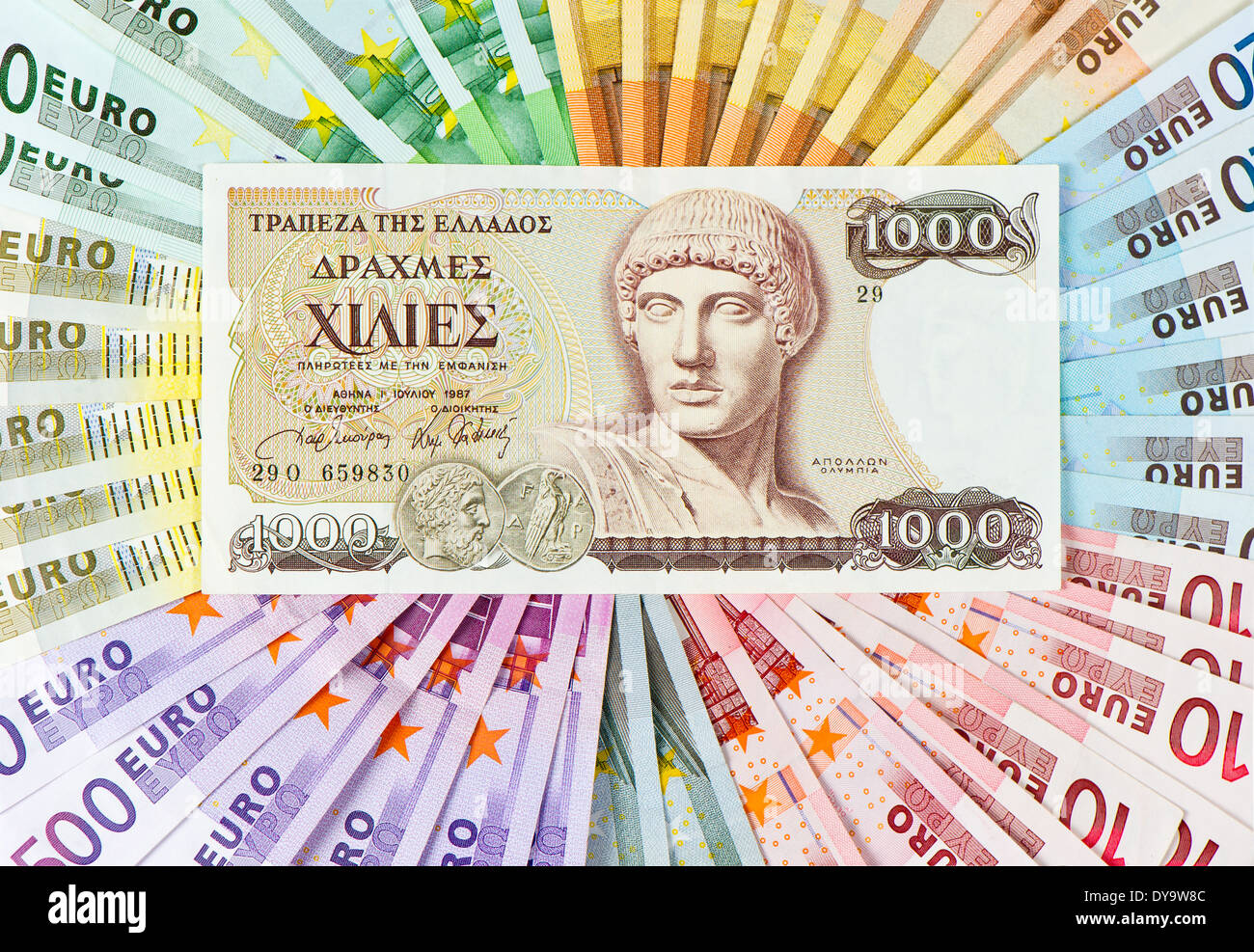 1000 drachma greek banknote hi-res stock photography and images - Alamy
