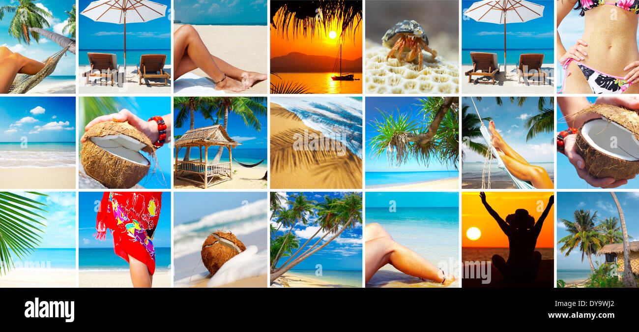 Summertime Beach Collage