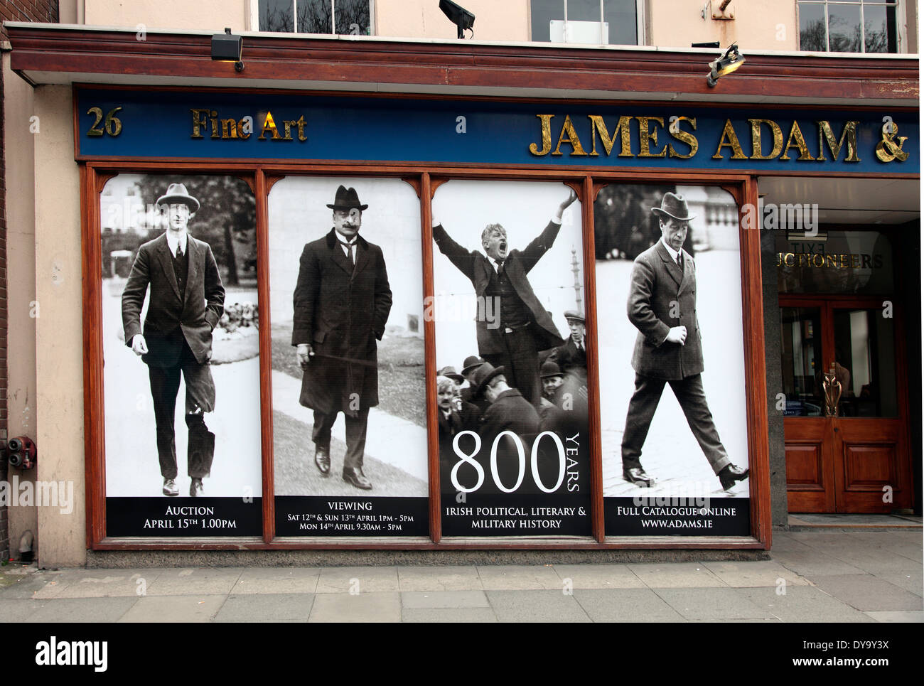 James Adam fine art auctioneers 800 Years History Sale shop front Stock ...